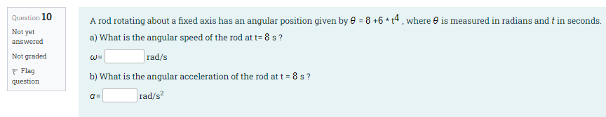 Solved Question 10 Not yet answered Not graded P Flag | Chegg.com