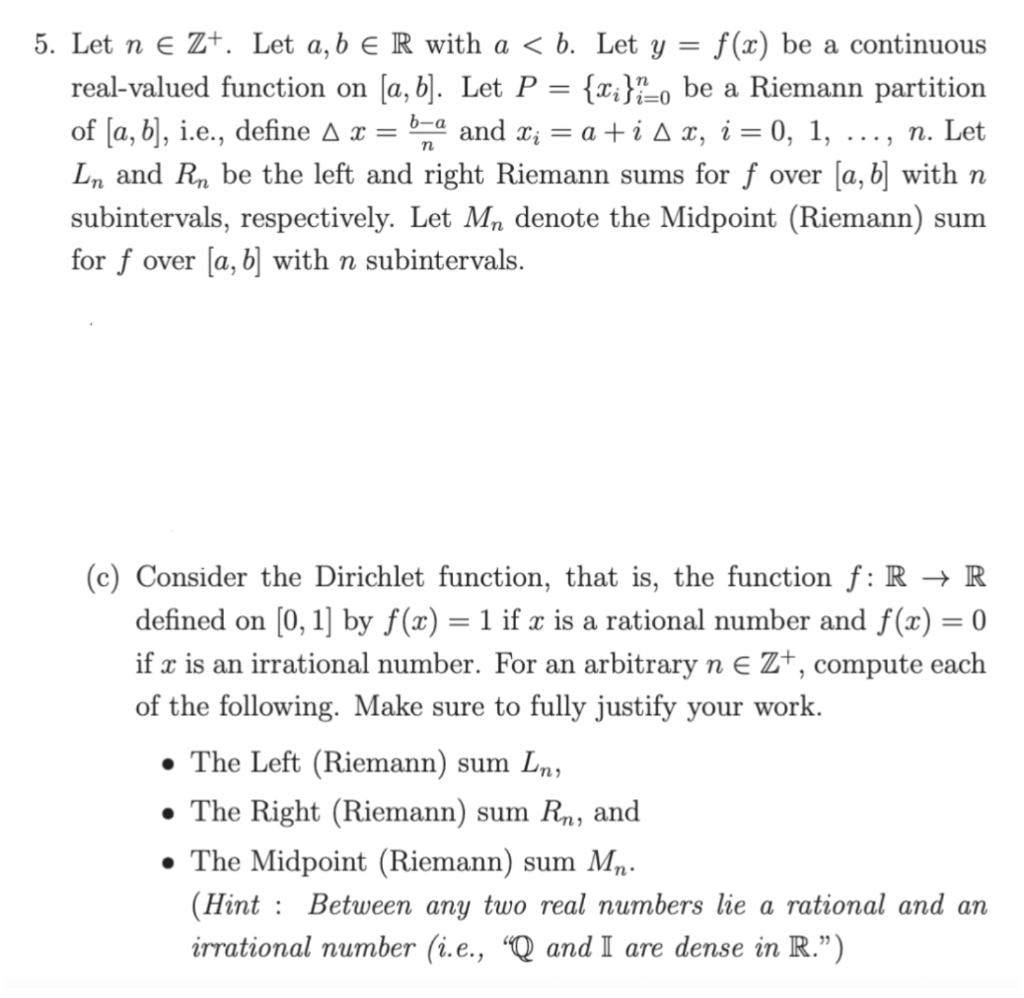 Solved Let n∈Z+. Let a,b∈R with a | Chegg.com