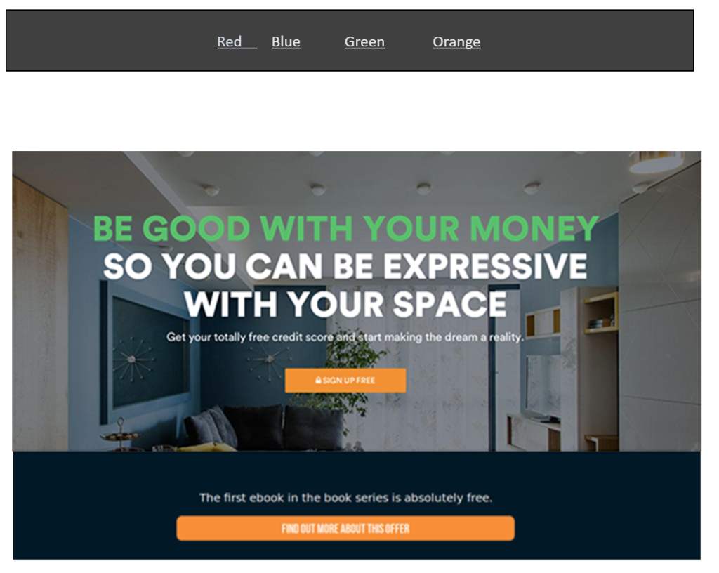 Solved Create the web page for the following format with | Chegg.com