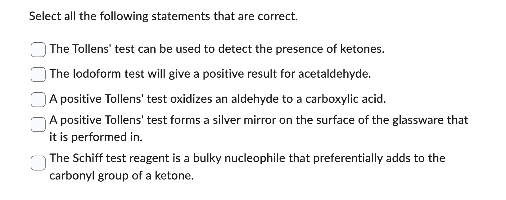 Solved Select all the following statements that are | Chegg.com
