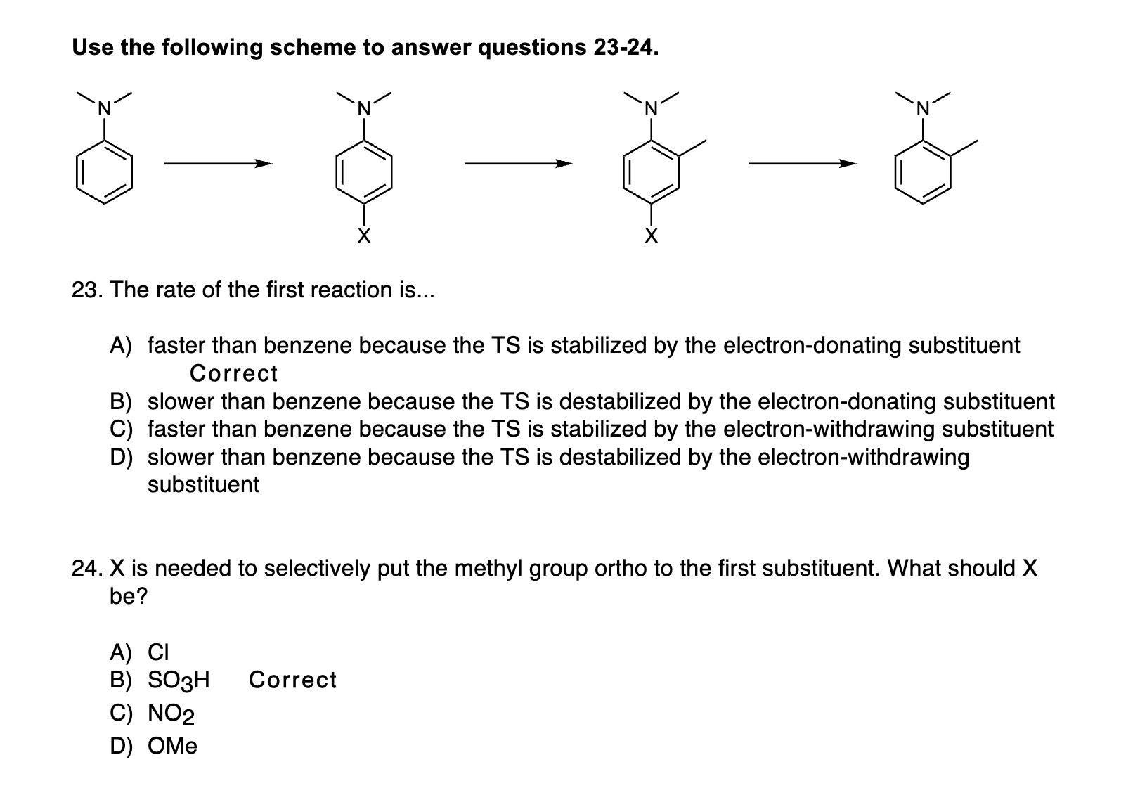 Solved can someone tell me why the correction answer for | Chegg.com