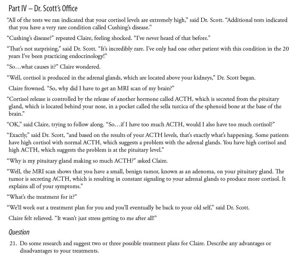 Solved Part IV - Dr. Scott's Office “All of the tests we ran | Chegg.com