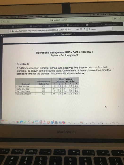 Solved Mon May 4 4.00 View H ory Bookmarks Tools Window Help | Chegg.com