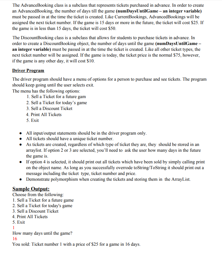 Solved Concept Summary: 1. Object Oriented Programming | Chegg.com