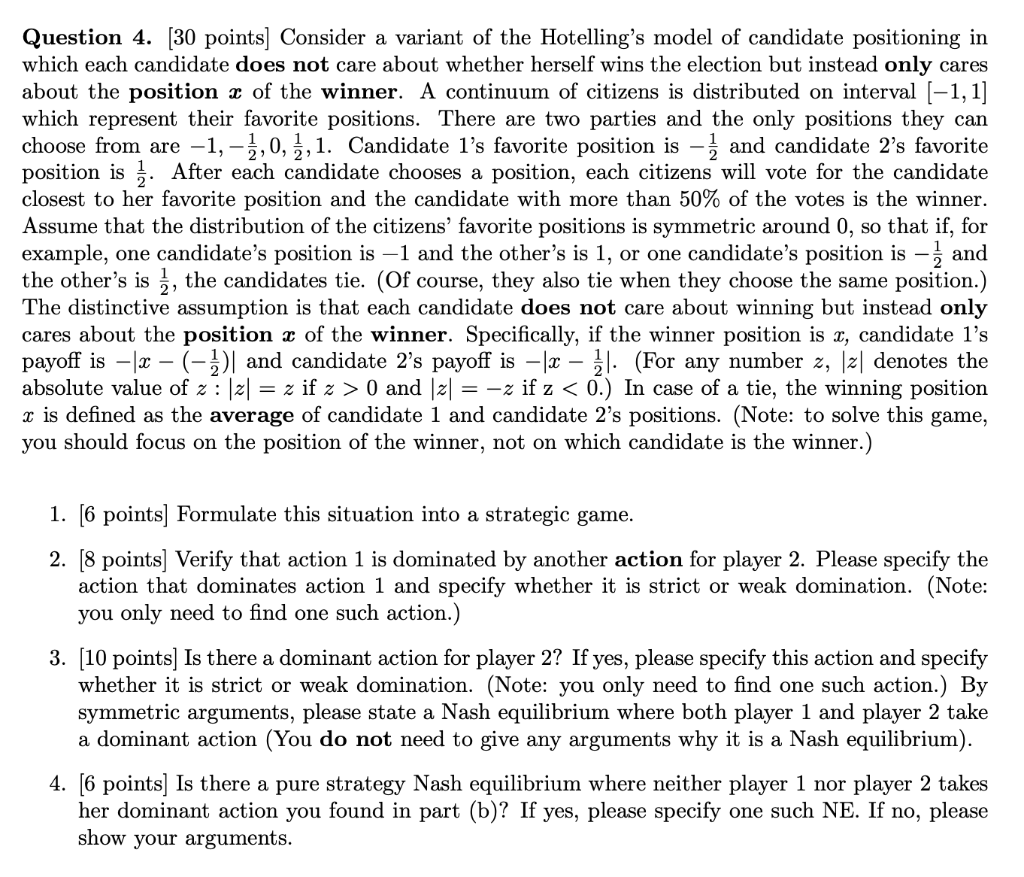 Question 4. [30 points] Consider a variant of the | Chegg.com