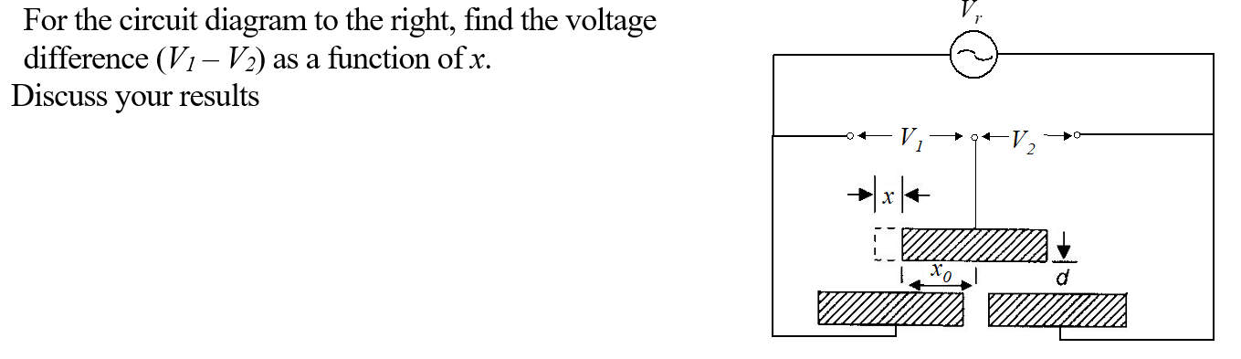 Solved For the circuit diagram to the right, find the | Chegg.com