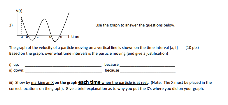 Solved 3) Use the graph to answer the questions below. a b c | Chegg.com