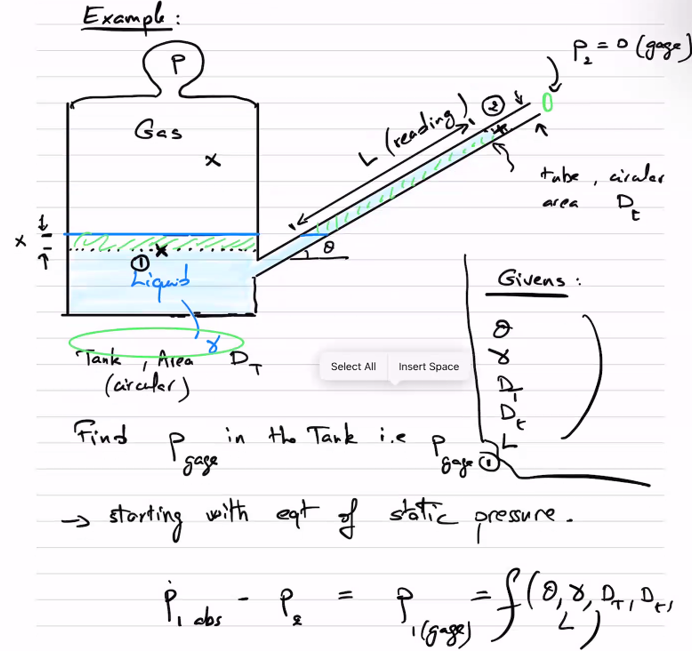 Solved Example: → starting with eqt of static pressure. p˙1 | Chegg.com