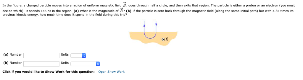 Solved In the figure, a charged particle moves into a region | Chegg.com