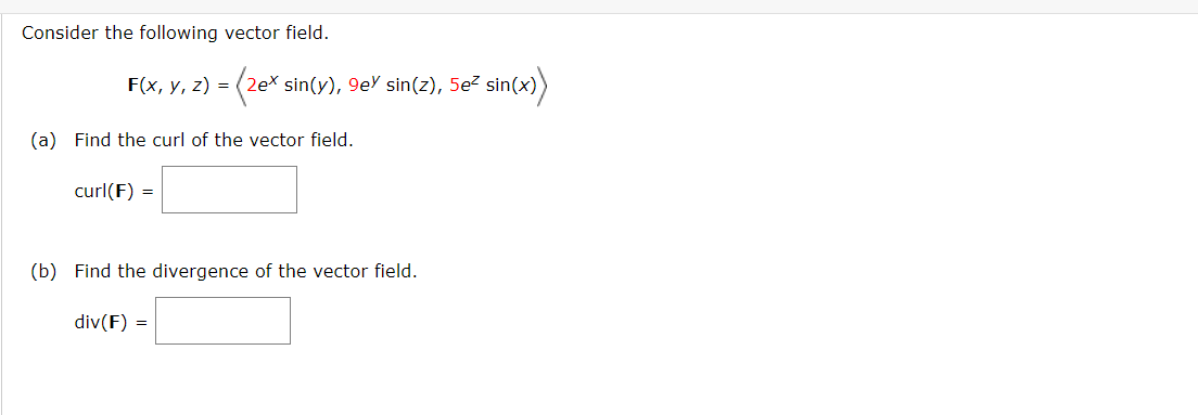 Solved Consider the following vector | Chegg.com