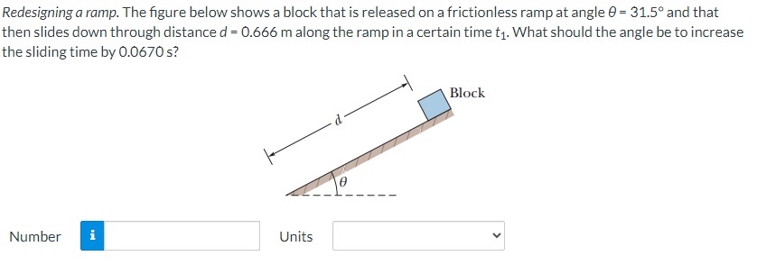 Solved Redesigning a ramp. The figure below shows a block | Chegg.com