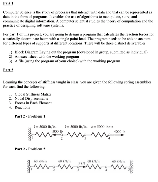 Solved Part 1 Computer Science is the study of processes | Chegg.com