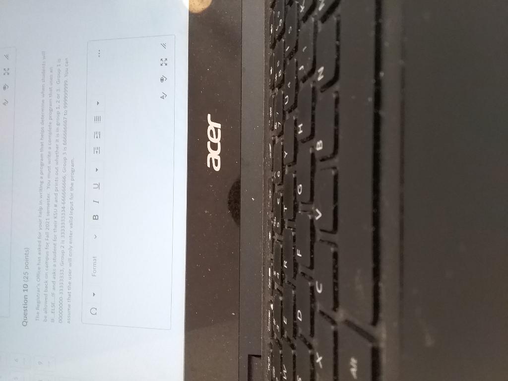 Solved Question 10 25 points) The star's Oficut abod for | Chegg.com