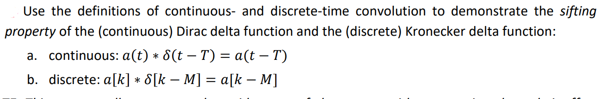 Solved Use the definitions of continuous- and discrete-time | Chegg.com