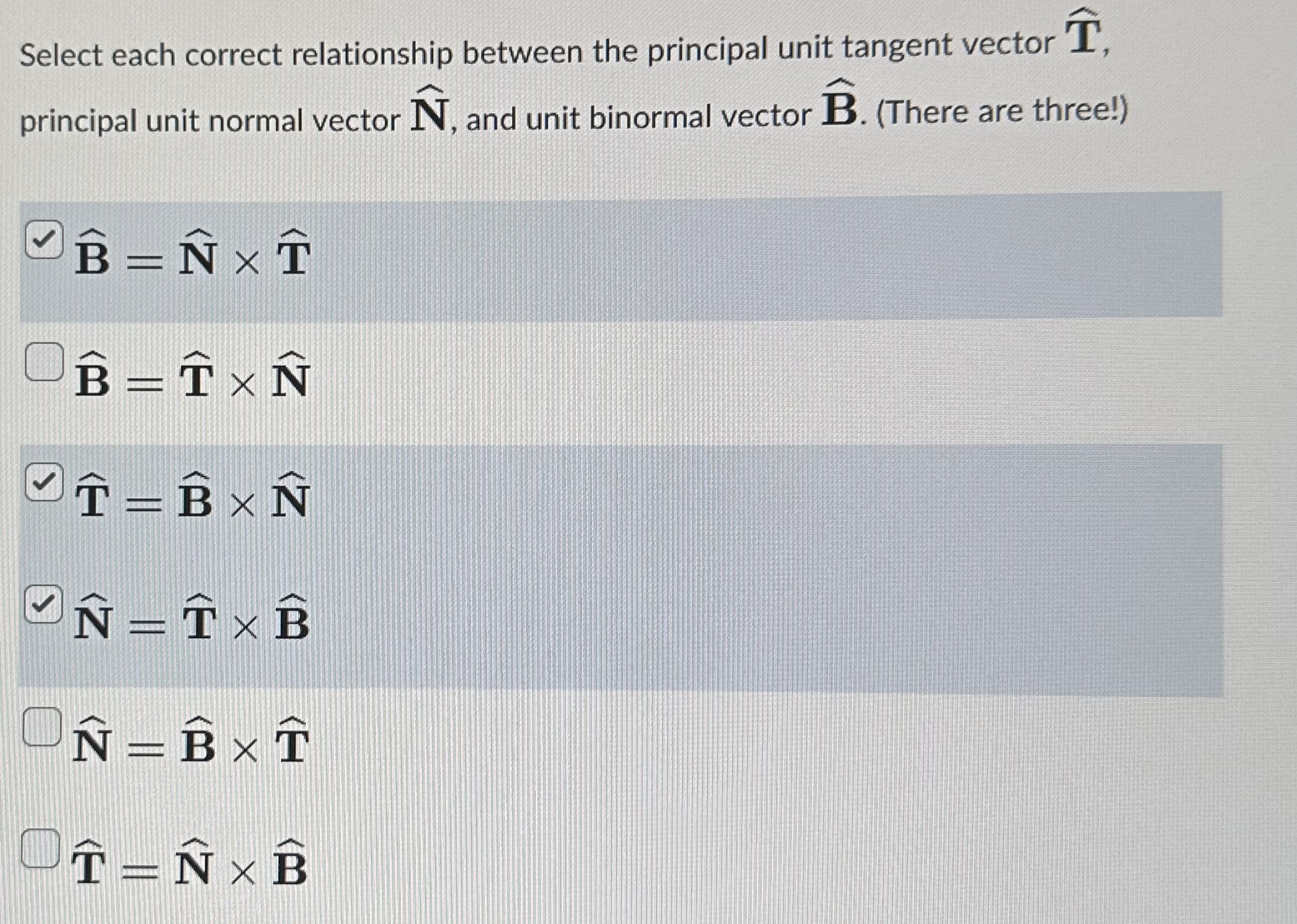 Solved Select each correct relationship between the | Chegg.com