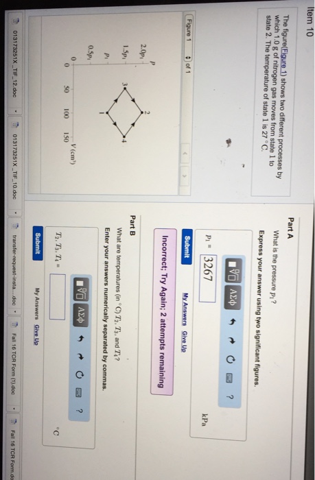 Solved The figure (Figure 1) shows two different processes | Chegg.com