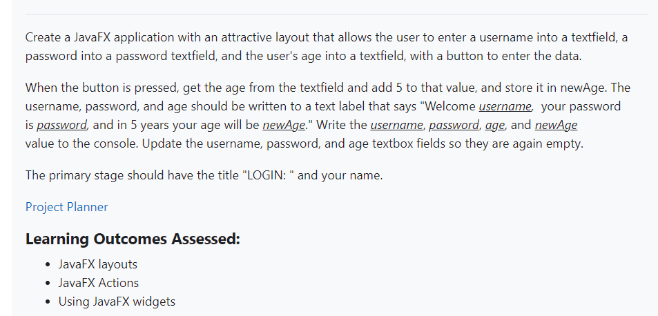 Solved Create a JavaFX application with an attractive layout | Chegg.com