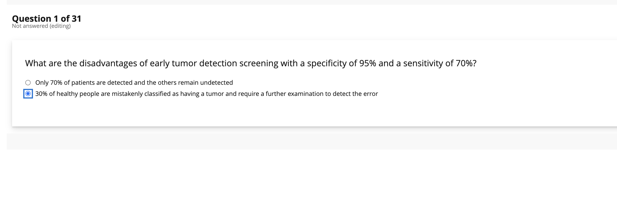 Solved Question 1 ﻿of 31Not answered (editing)What are the | Chegg.com
