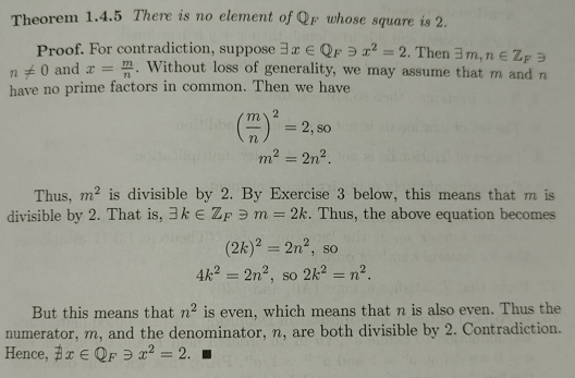 Solved 4. There is no element of Q whose square is 3. (Hint: | Chegg.com