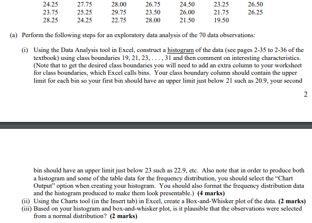 A random sample of 20 college admission test scores | Chegg.com