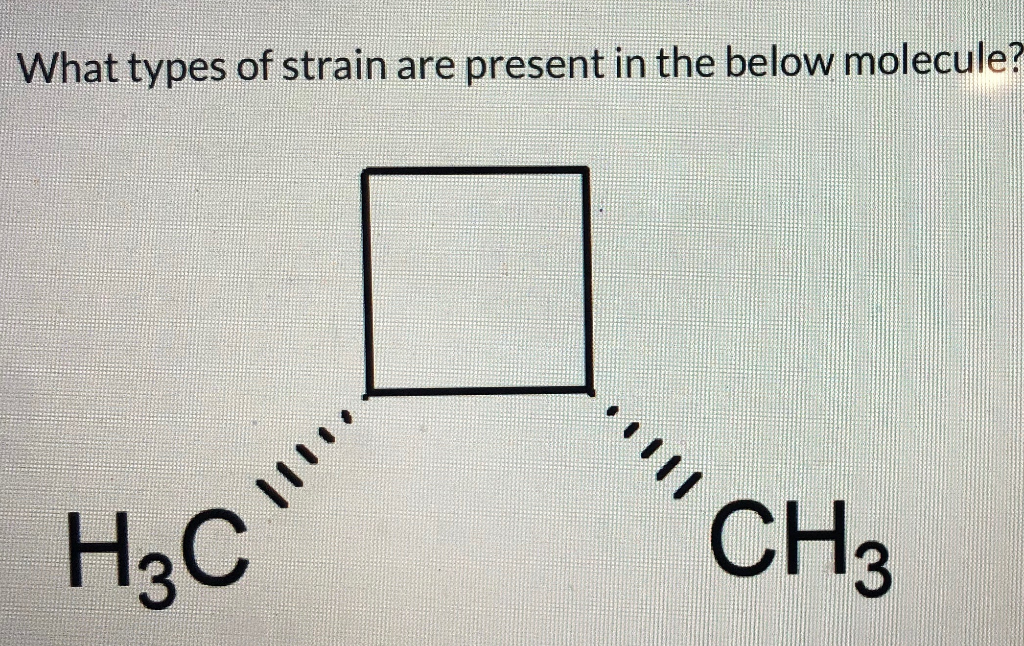 Solved What types of strain are present in the below | Chegg.com