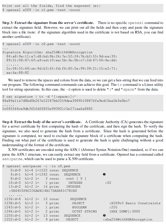SEED Labs - RSA Public-Key Encryption and Signature | Chegg.com