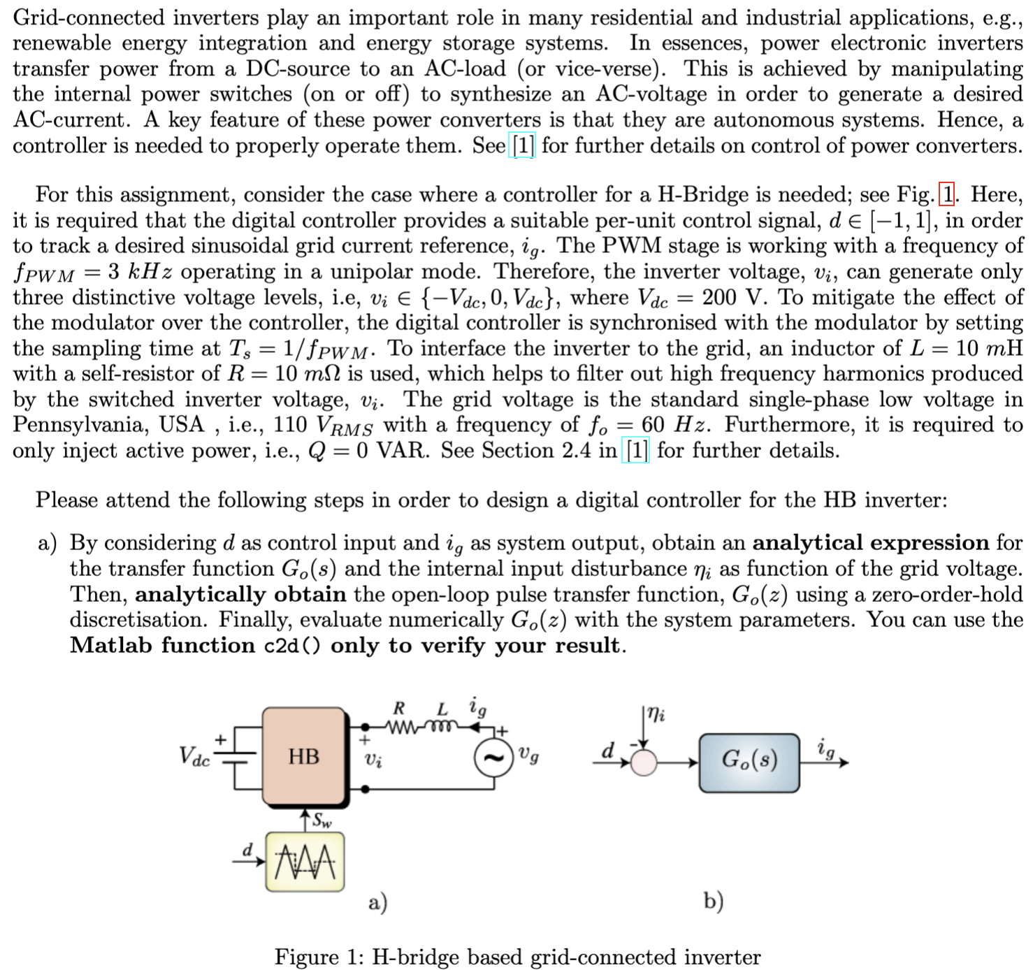 Solved Grid-connected inverters play an important role in | Chegg.com