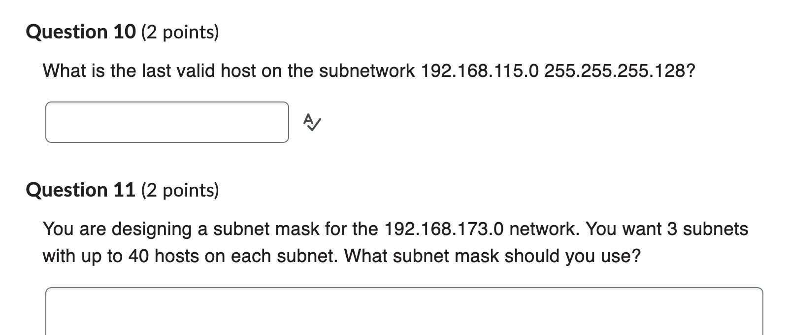 Solved What is the last valid host on the subnetwork | Chegg.com