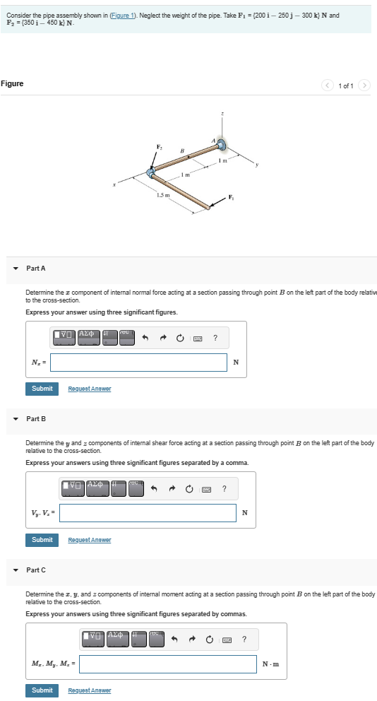 Solved Consider the pipe assembly shown in (Figure 1). | Chegg.com