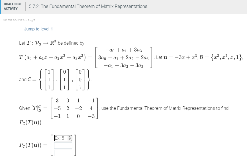 Solved HALLENGE CTIVITY 5.7.2: The Fundamental Theorem of | Chegg.com