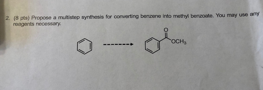 Solved 2. (8 pts) Propose a multistep synthesis for | Chegg.com