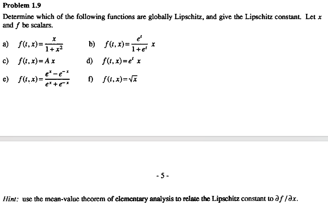 Solved Determine which of the following functions are | Chegg.com