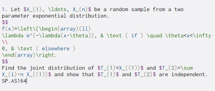Solved 1. Let $X_{1}, \ldots, X_{n}$ be a random sample from | Chegg.com