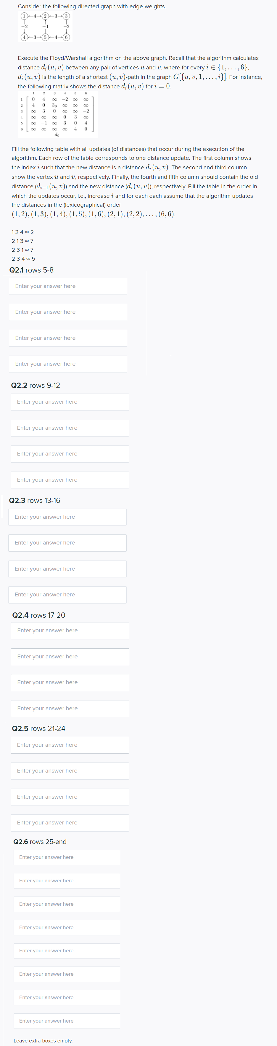 Solved Consider the following directed graph with | Chegg.com
