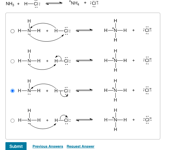 Solved NH3 + H-CI: H OH-N-H + H- O H OH-N-H Hä: + H H-N-H + | Chegg.com