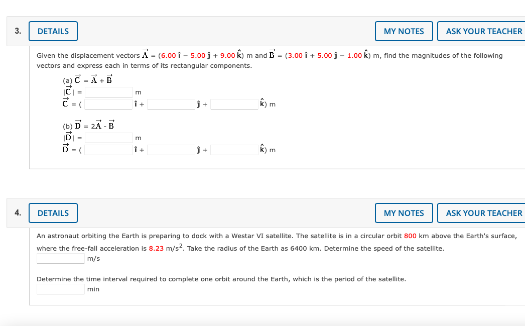 Solved Obtain expressions in component form for the position | Chegg.com