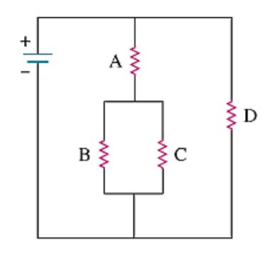 Solved Review the network of four resistors shown in the | Chegg.com