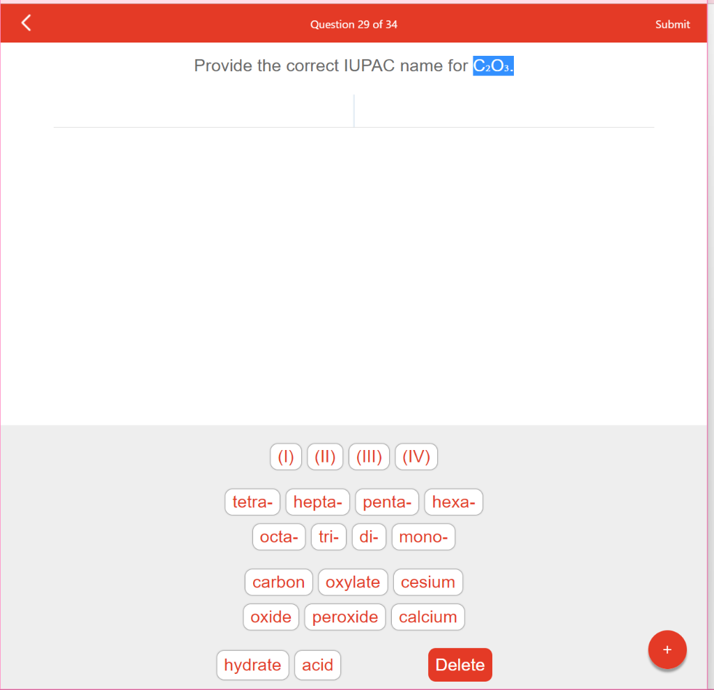 Solved Provide the correct IUPAC name for | Chegg.com