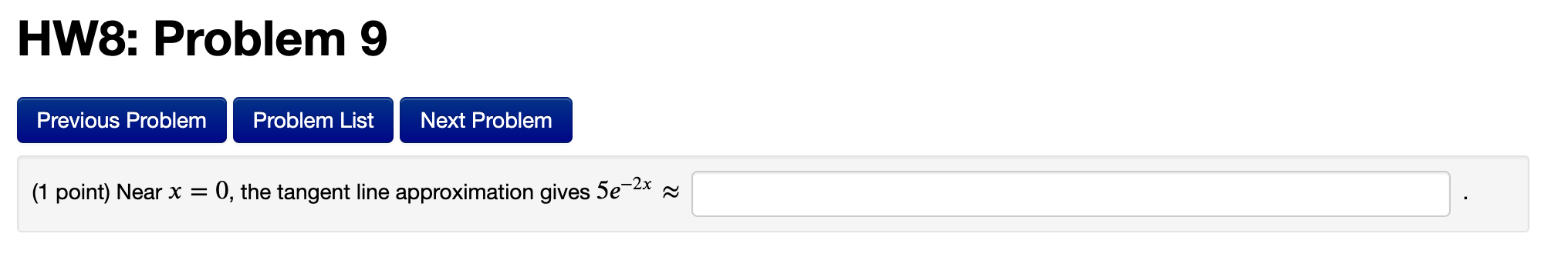 Solved HW8: Problem 9 Previous Problem Problem List Next | Chegg.com