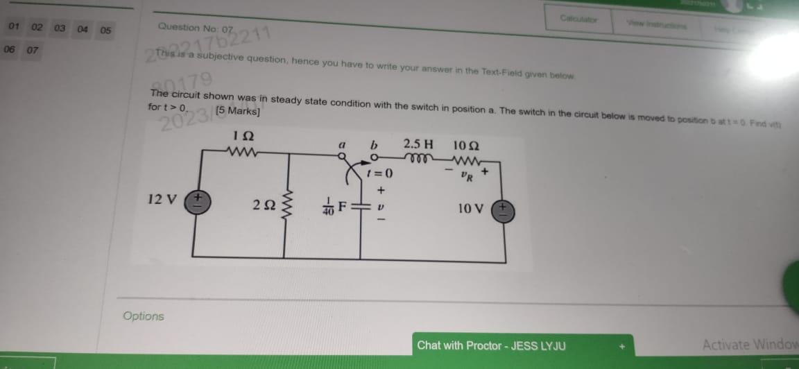 Solved The circuit shown was in steady state condition with | Chegg.com