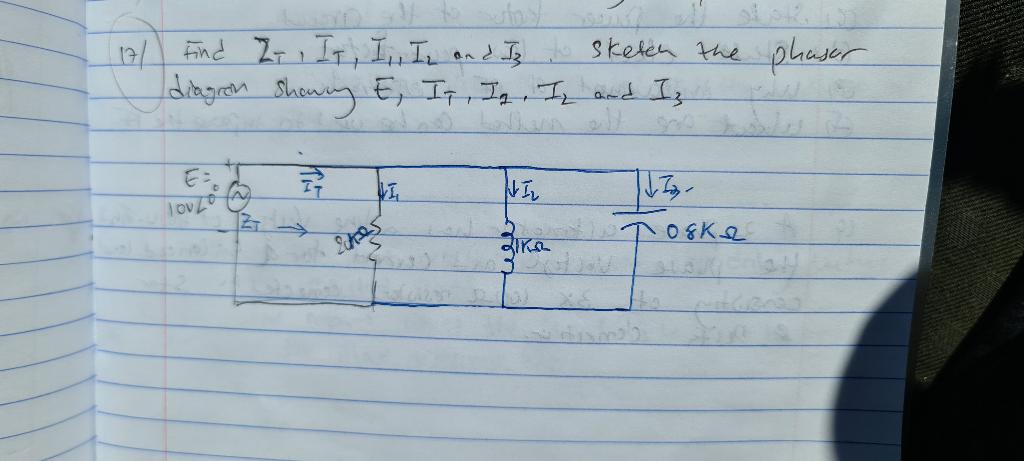 Solved Find ZT,IT,I1,I2 and J3. sketen the phasar diagran | Chegg.com