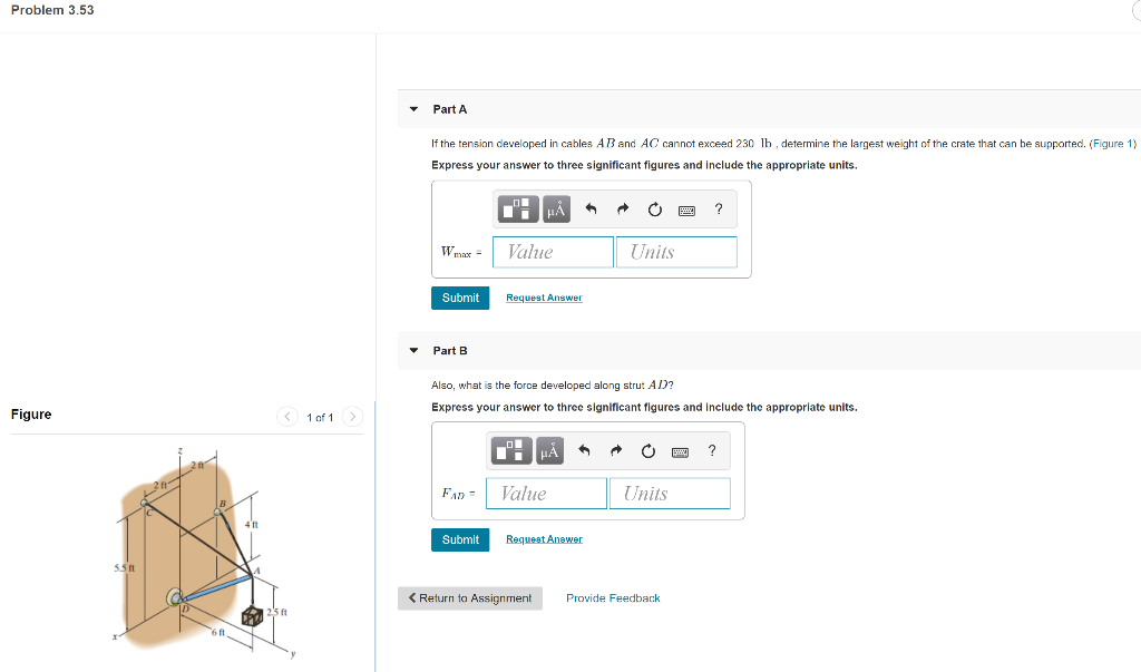 Solved Problem 3.53 Part A If the tension developed in | Chegg.com