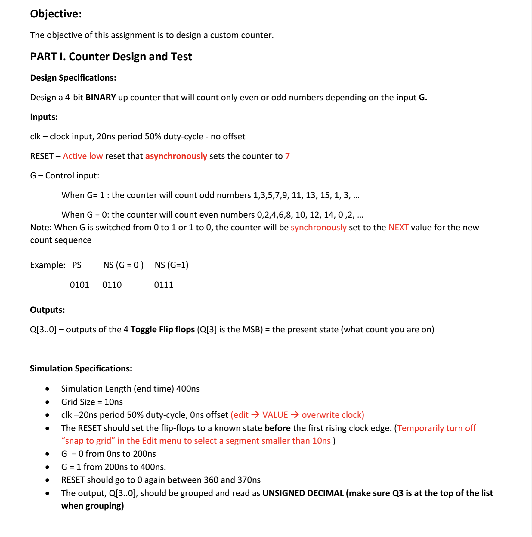 The objective of this assignment is to design a | Chegg.com