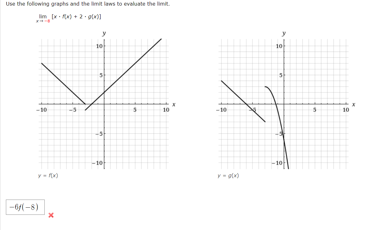Solved Use the following graphs and the limit laws to | Chegg.com Solved Use the following graphs and the limit laws to | Chegg.com