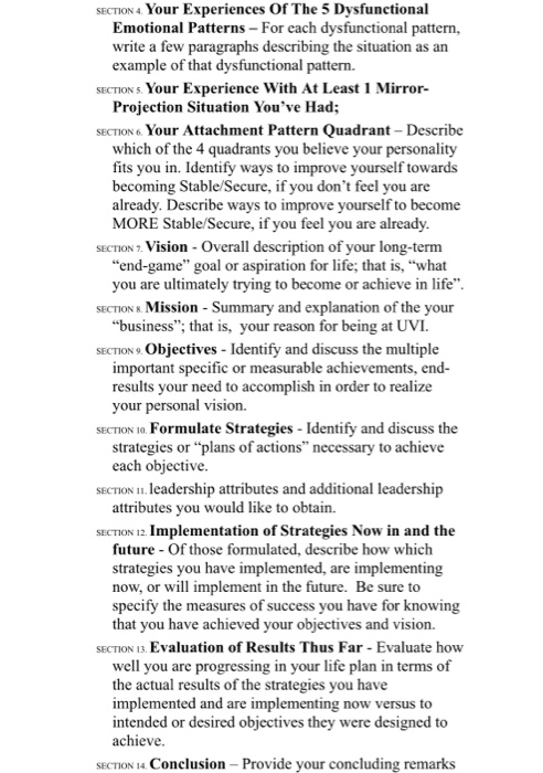 Solved SECTION 4. Your Experiences Of The 5 Dysfunctional | Chegg.com