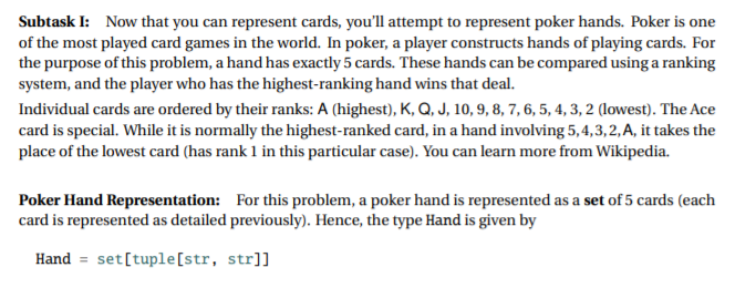 Solved Task 2: House of Cards (40 points) For this task, | Chegg.com