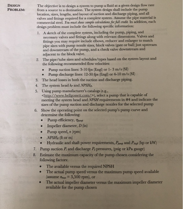 (b) 100 L/min of a water-based Design a system to | Chegg.com