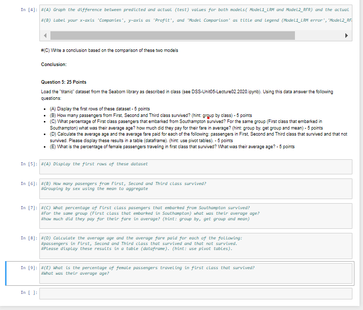 Solved For Question 1-4, We will load 1000_Companies.csv | Chegg.com