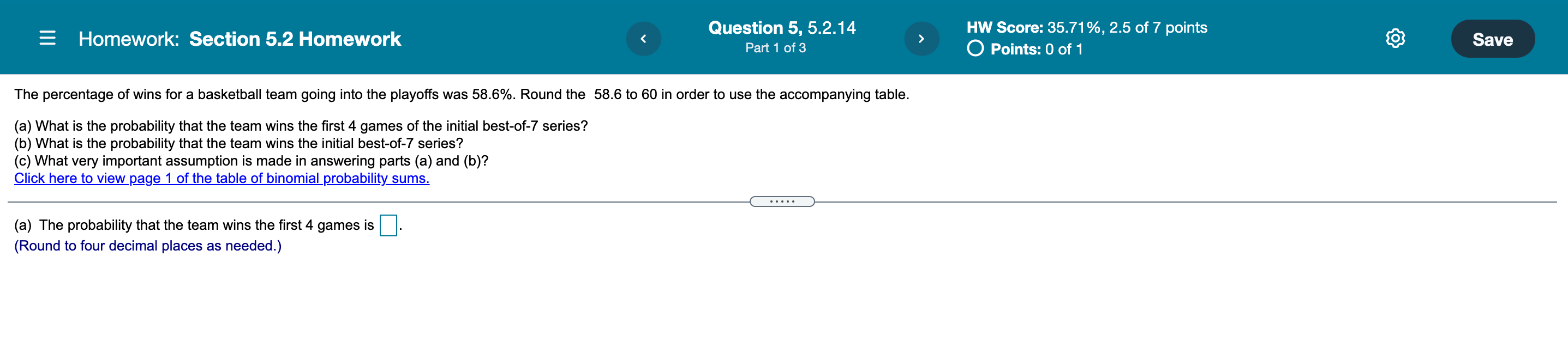 Solved Homework Section 5 2 Homework Question 5 5 2 14