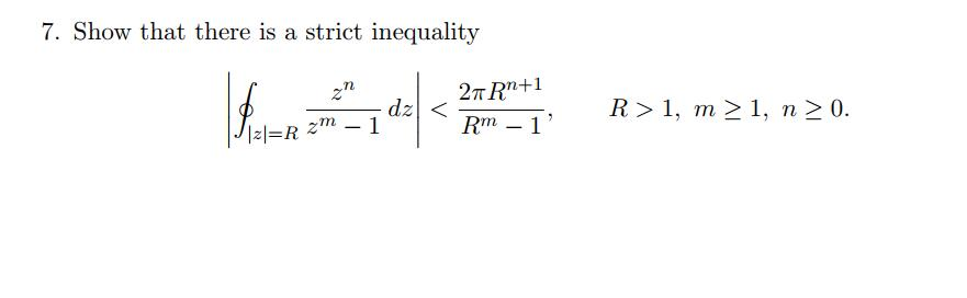 Solved 7. Show that there is a strict inequality R 1, m 21, | Chegg.com